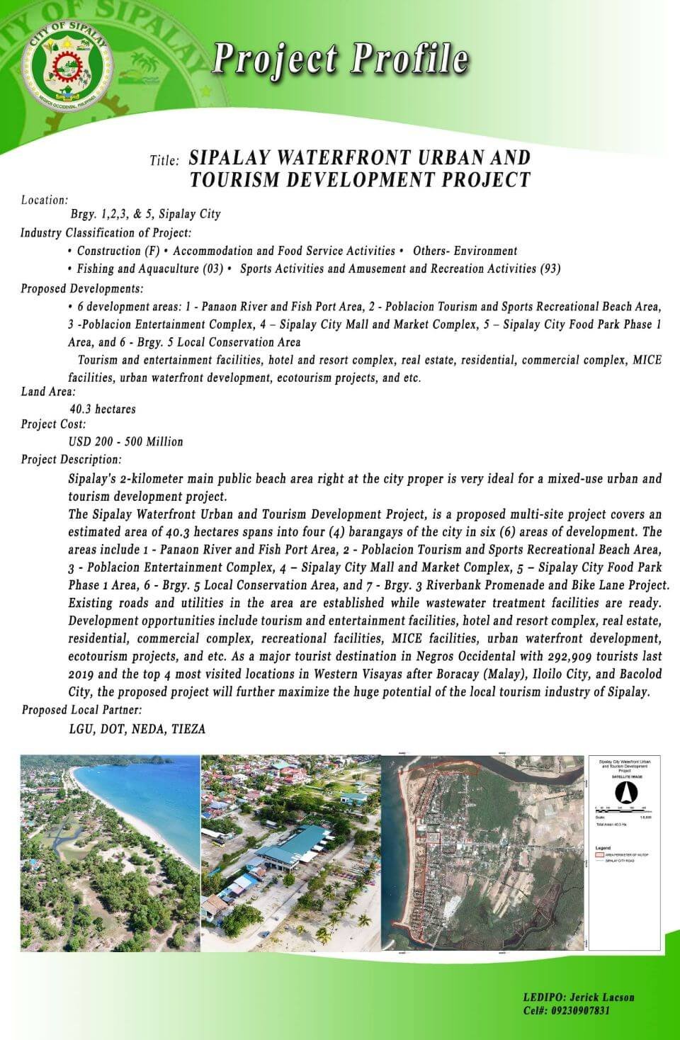 Sipalay Waterfront Urban and Tourism Development Project - Invest Negros Occidental